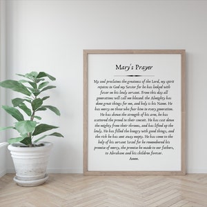 Catholic Prayer Print "mary's Prayer" - Printable "magnificat" - 8X10 ...