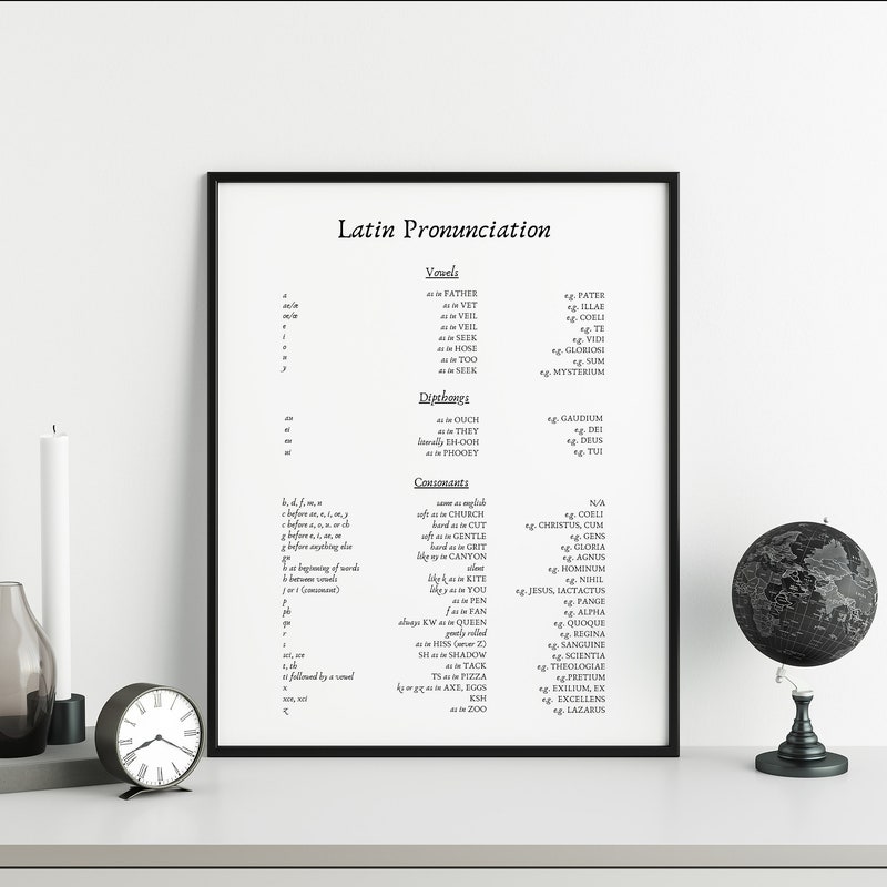 Latin Poster - Etsy