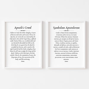 Catholic Prayer Print ULTIMATE Bundle - Our Father, Hail Mary, Glory Be ...