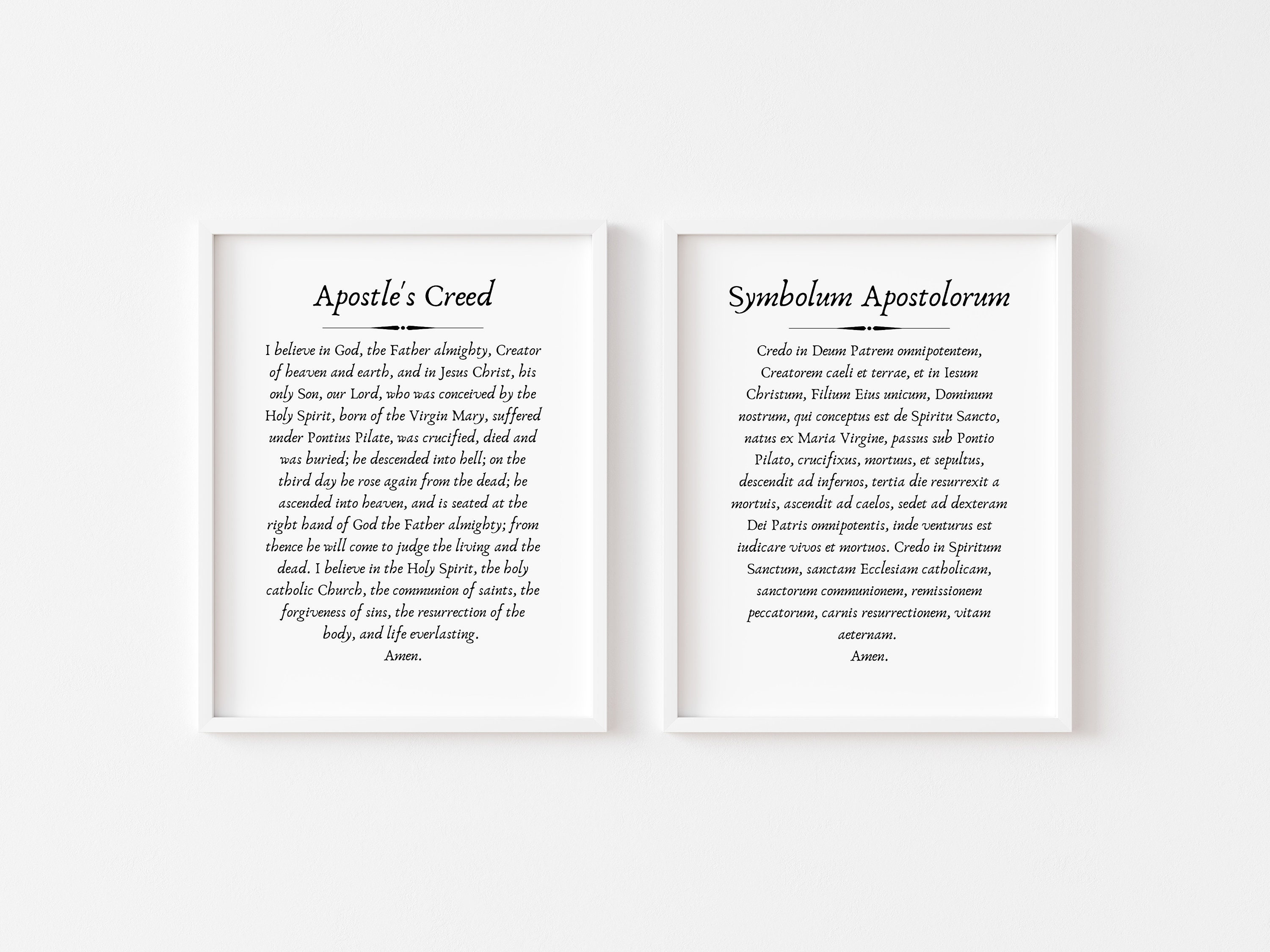 Catholic Prayer Print ULTIMATE Bundle Our Father Hail Mary - Etsy