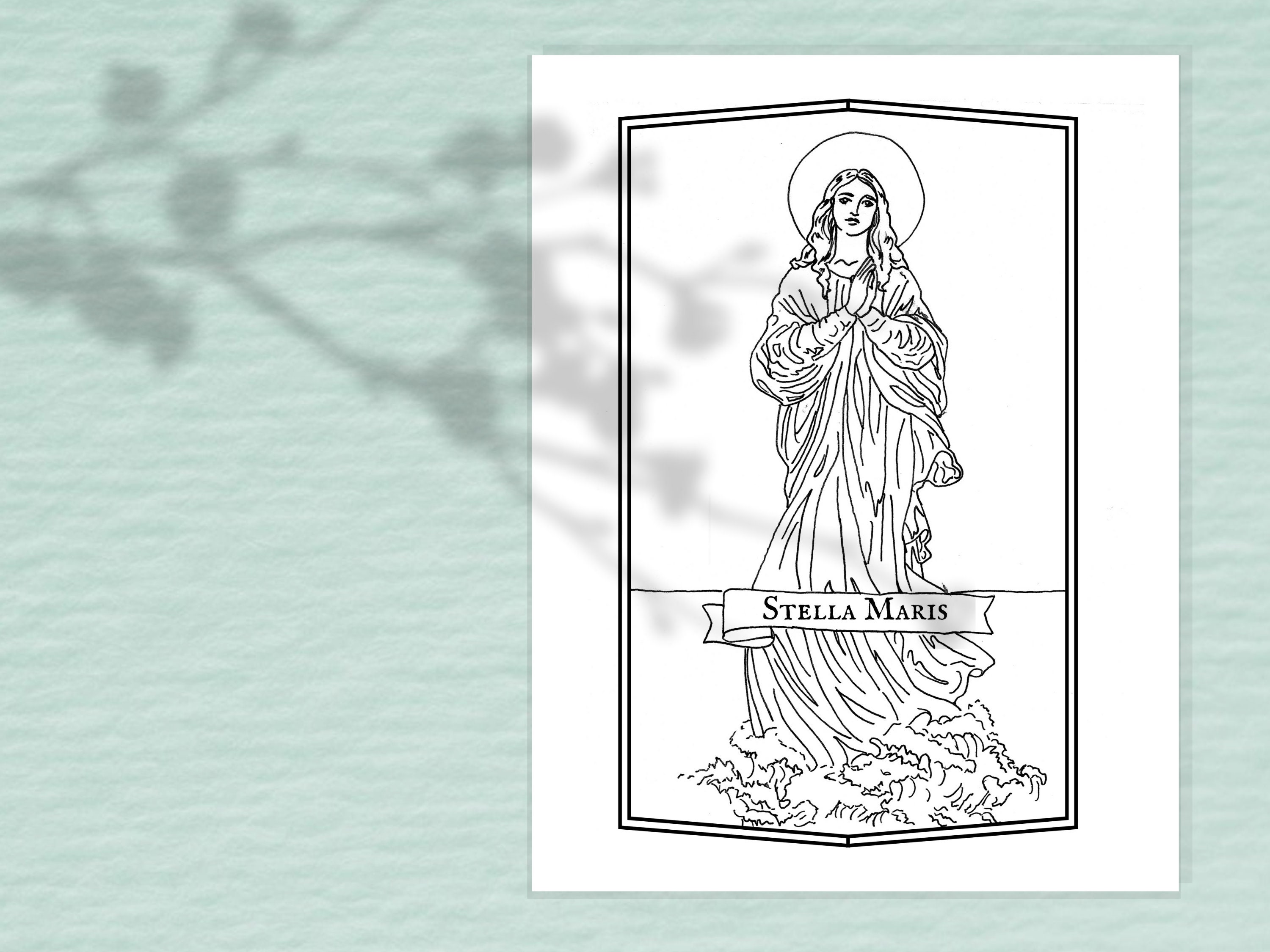Printable Coloring Page stella Maris Catholic Coloring Page Printable ...