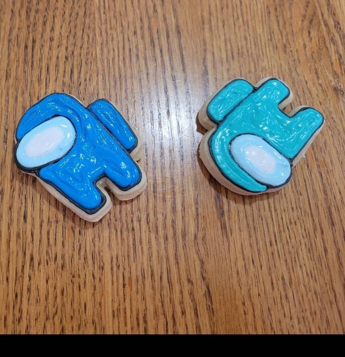 Among Us Cookies One Dozen | Etsy