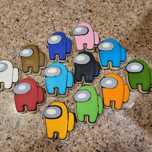 Among Us Cookies One Dozen - Etsy