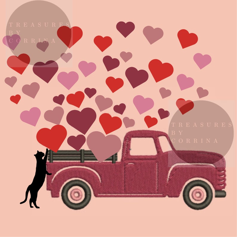 Instant Download, Valentine's Day Art, Digital Art, Cat Art, Digital ...