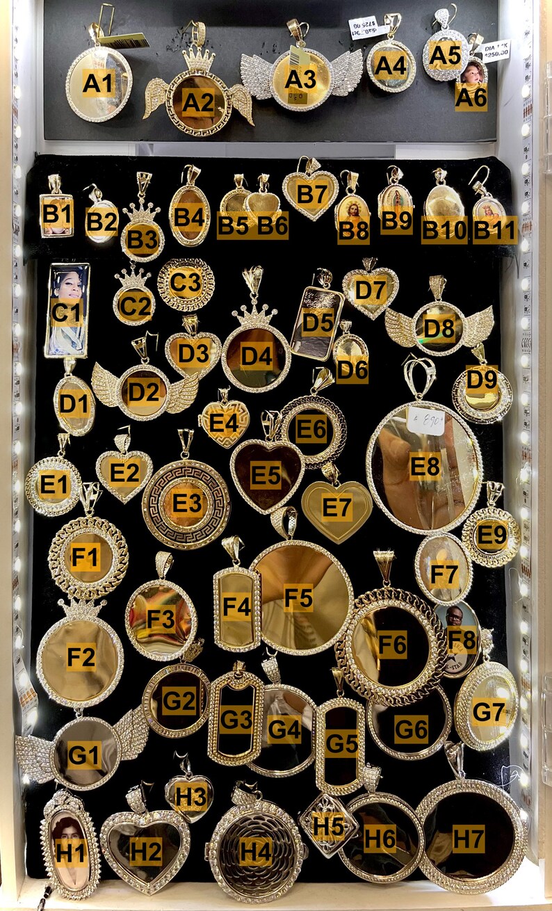 10k Gold Custom Photo Charms - Etsy