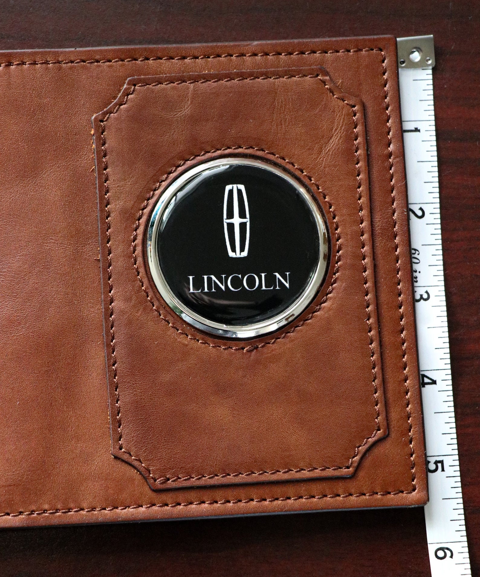 Personalized Leather Car Document Holder - Custom Car Logo Organizer ...