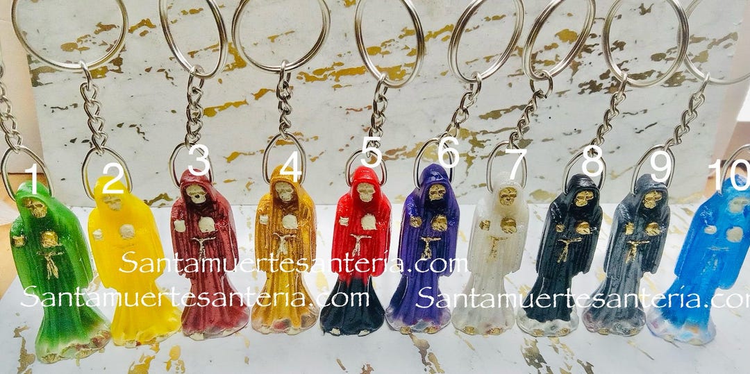 Holy Death Keychains/llaveros Santa Muerte - Etsy