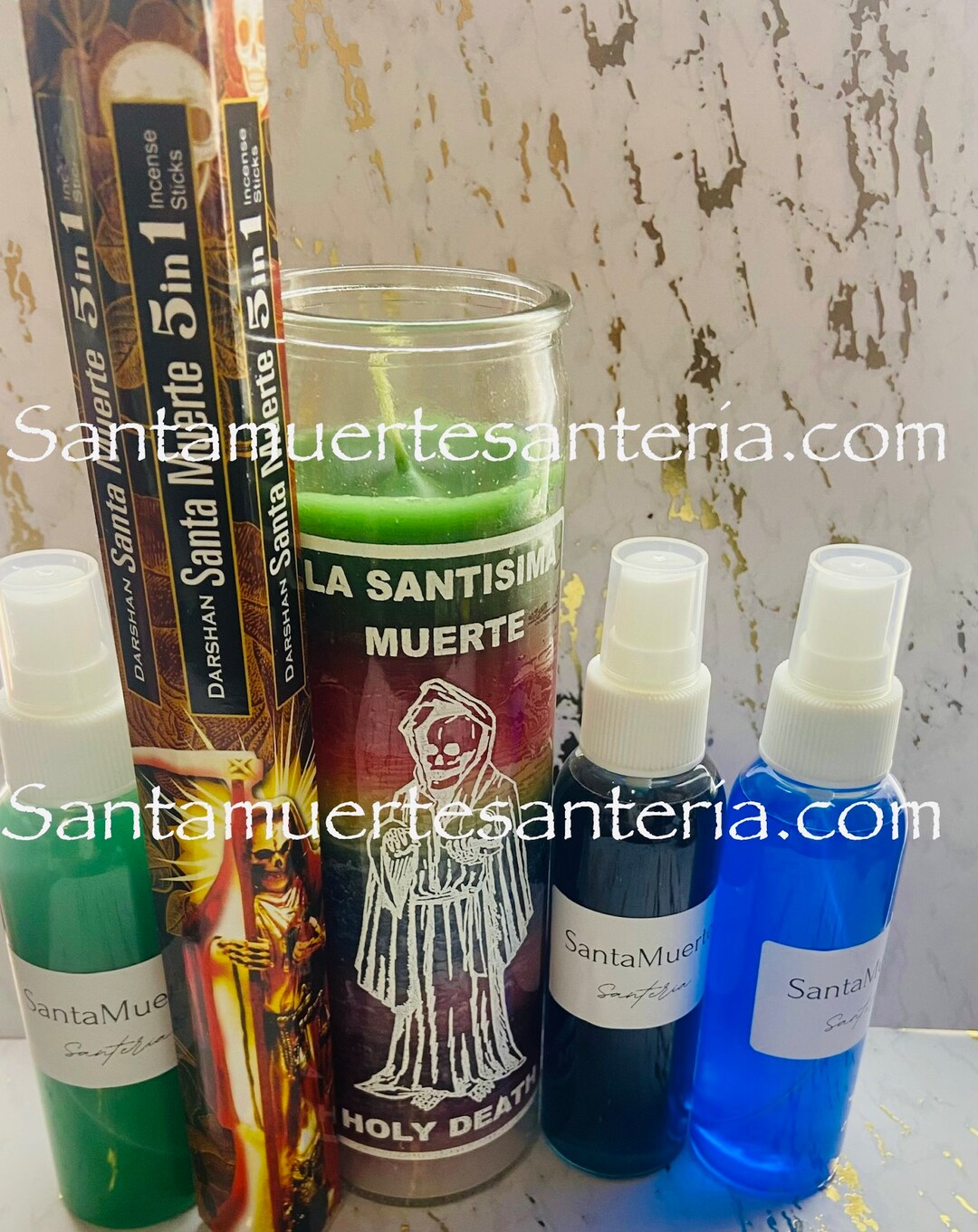 Altar Holy Death Kit/kit De La Santa Muerte - Etsy