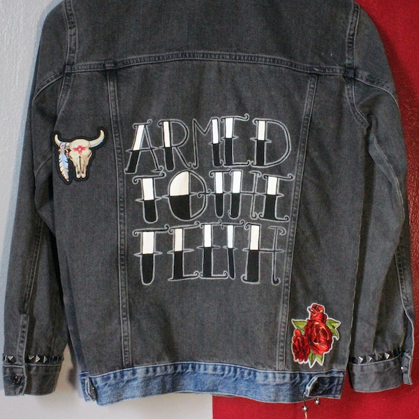 Mens Hand Painted Jean Jackets - Etsy