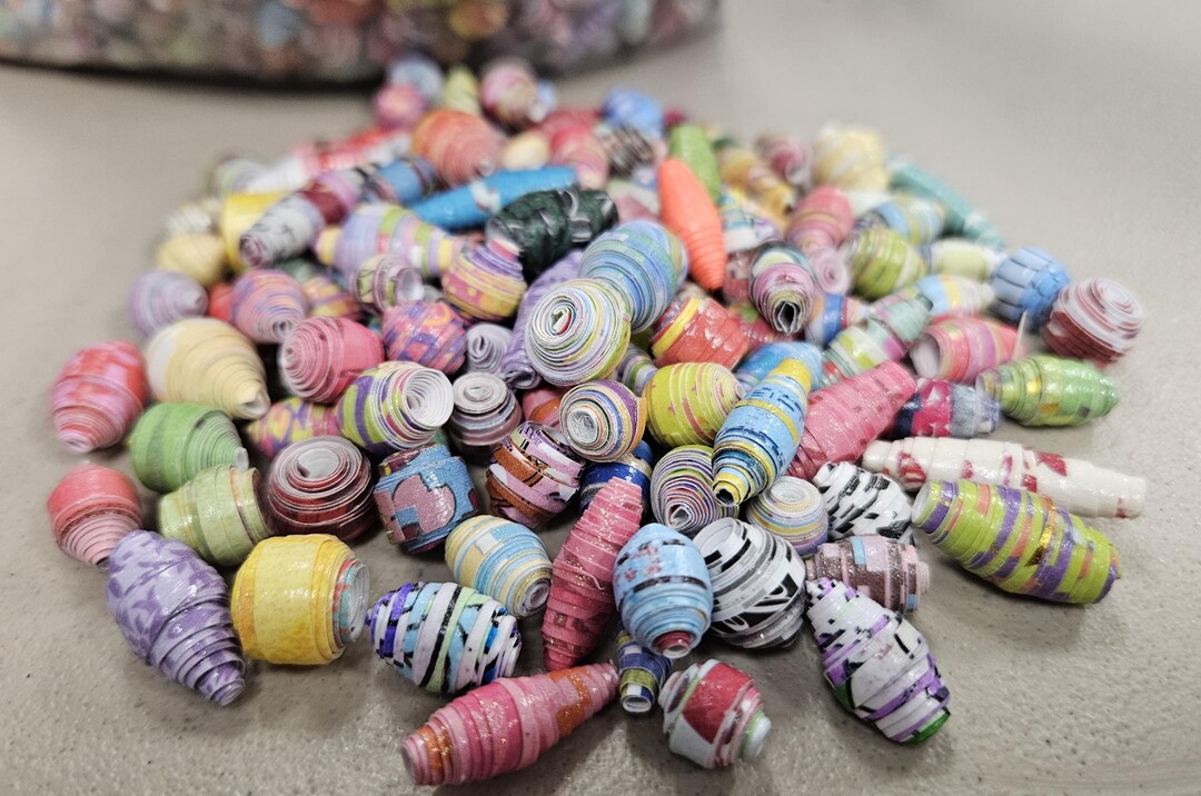Hand-made Paper Beads - Etsy