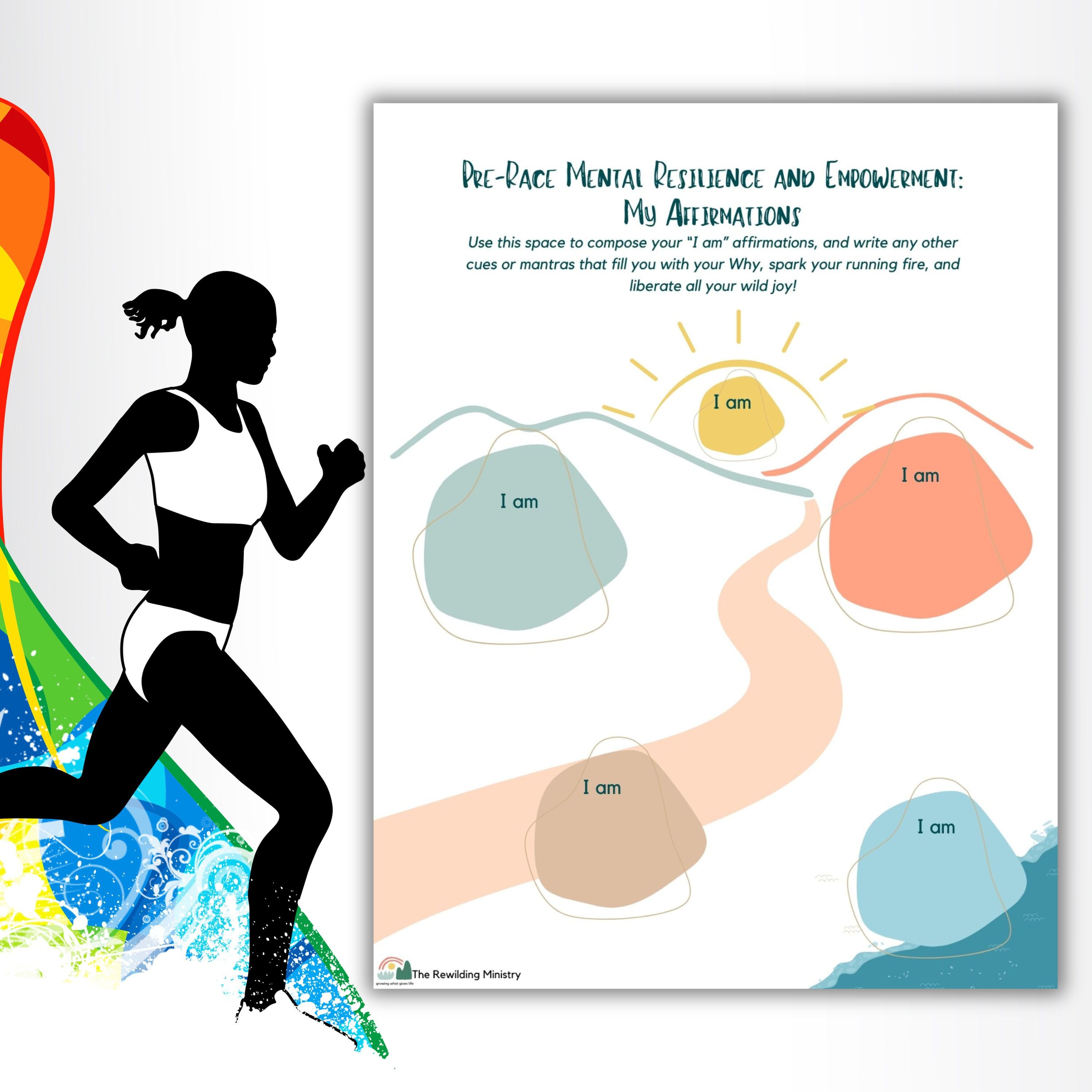 Run Rewilded Affirmations Worksheet for Runners + Guided Meditation for ...