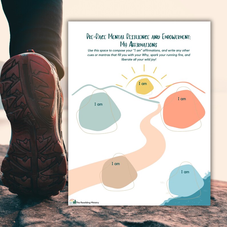 Run Rewilded Affirmations Worksheet for Runners + Guided Meditation for ...