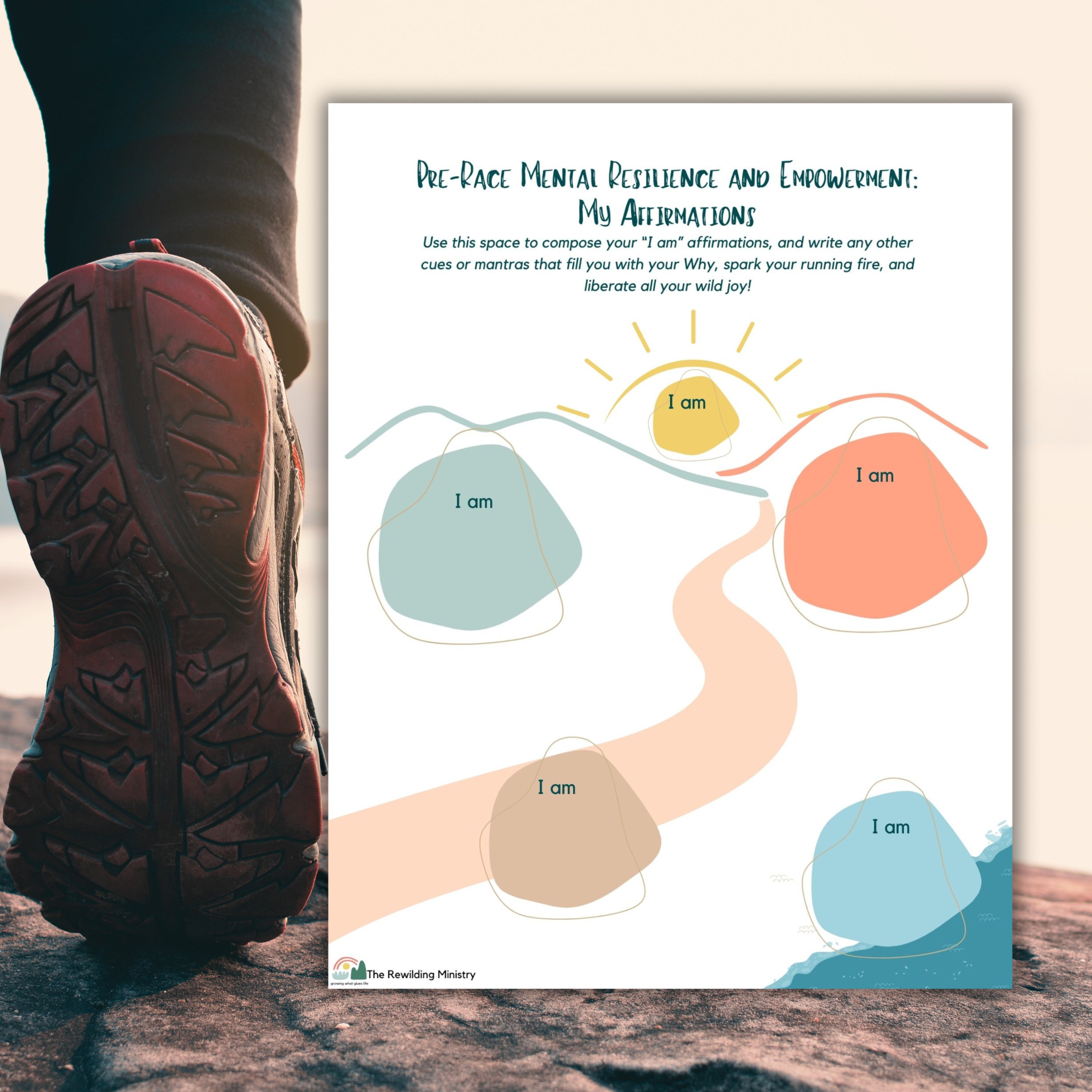 Run Rewilded Affirmations Worksheet for Runners + Guided Meditation for ...