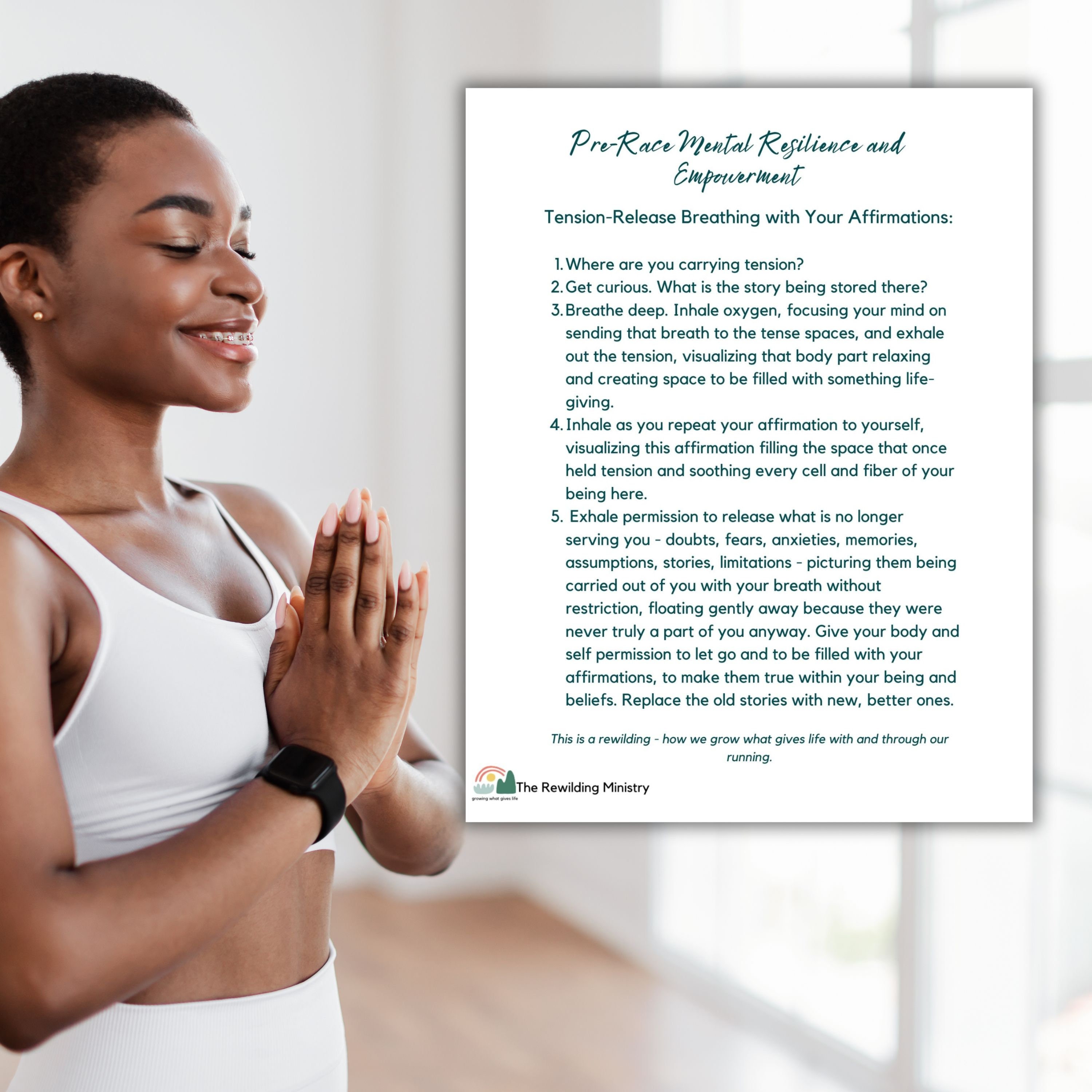 Run Rewilded Affirmations Worksheet for Runners + Guided Meditation for ...