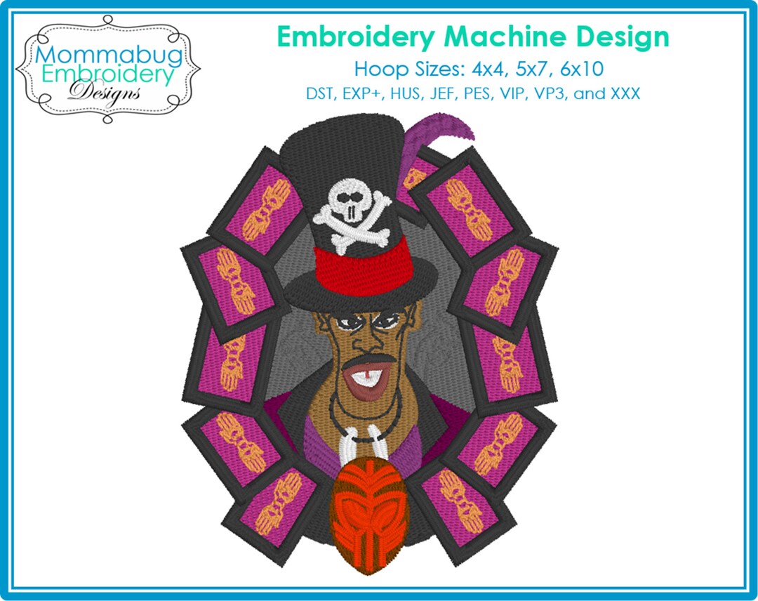 Princess and the Frog Villain Dr. Facilier in Voodoo Card Frame DIGITAL ...