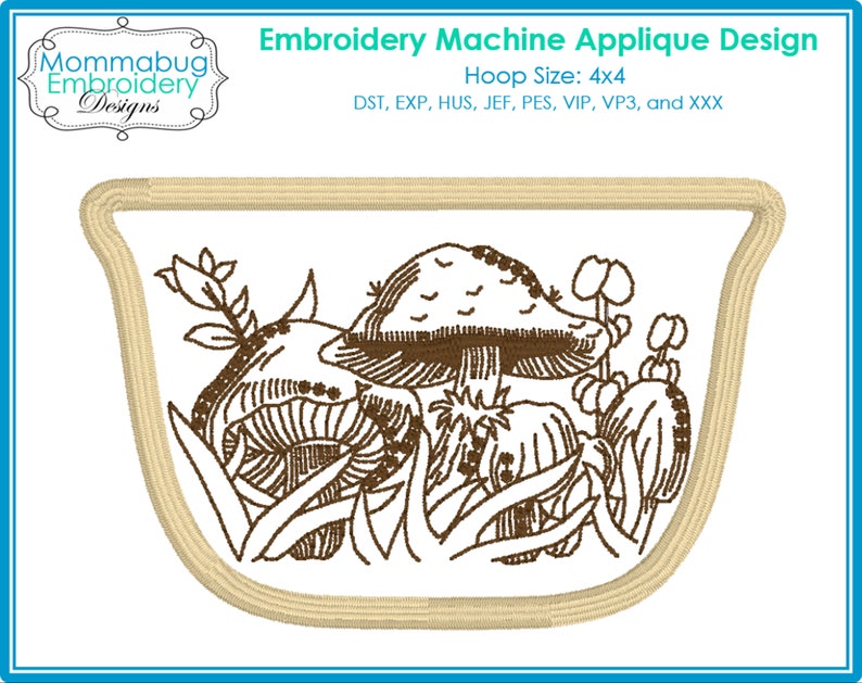 Pyrex Forest Fancies Applique Stacked Bowls DIGITAL Embroidery Machine ...