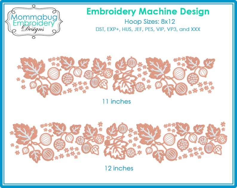 Vintage Pyrex Gooseberry Design DIGITAL Embroidery Machine Design File ...