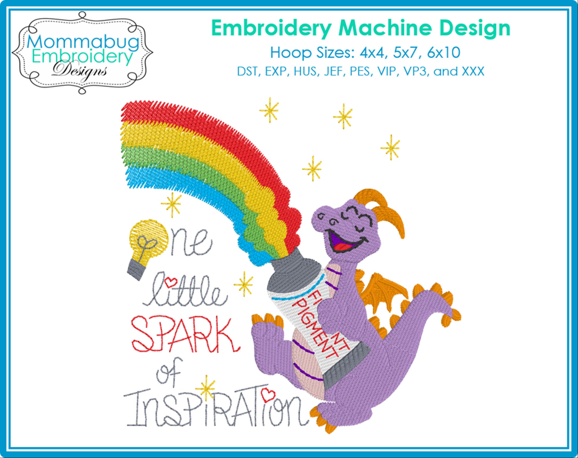 Figment With Pigment Rainbow and Spark of Inspiration DIGITAL ...