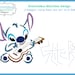 Stitch Playing Banjo Sketch and Signature DIGITAL Embroidery Machine ...