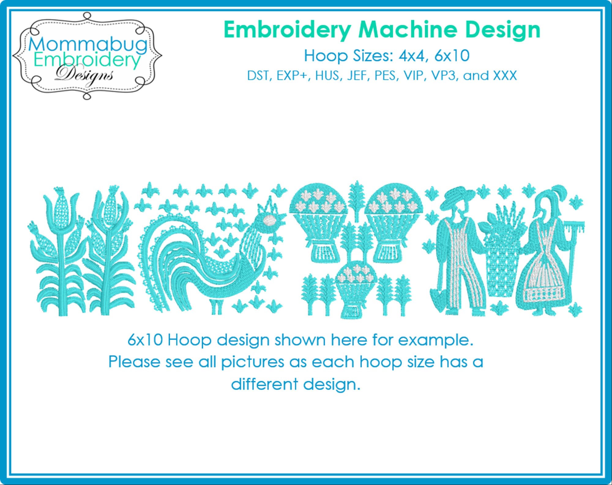 Vintage Pyrex Butterprint Design DIGITAL Embroidery Machine Design File ...