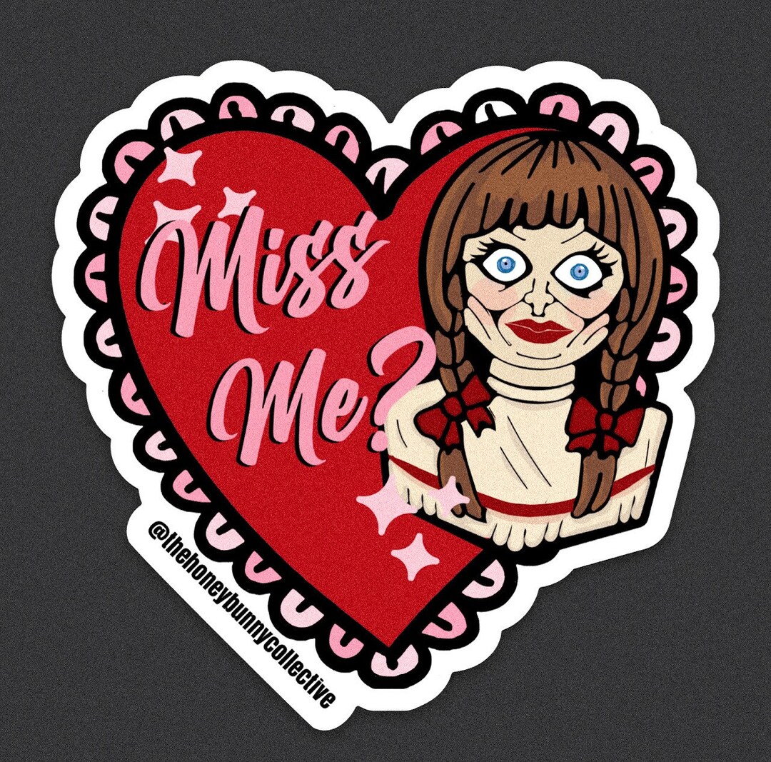 Annabelle Miss Me Sticker - Etsy