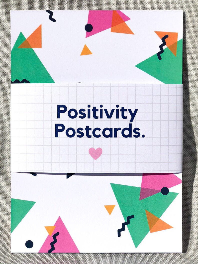 Pack of 5 Positive Postcards - Etsy UK