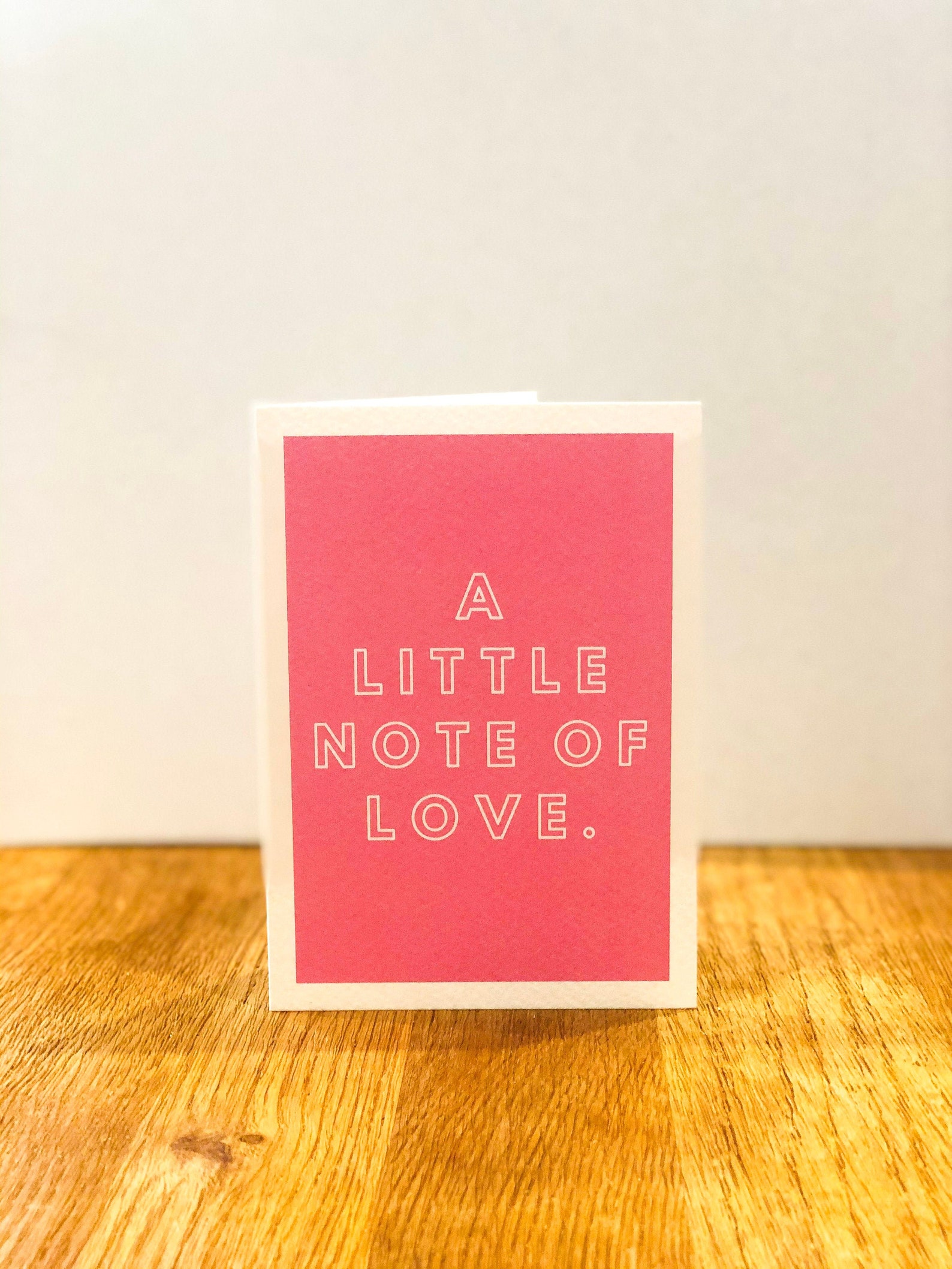 A Little Note of Love Greetings Card A6 - Etsy