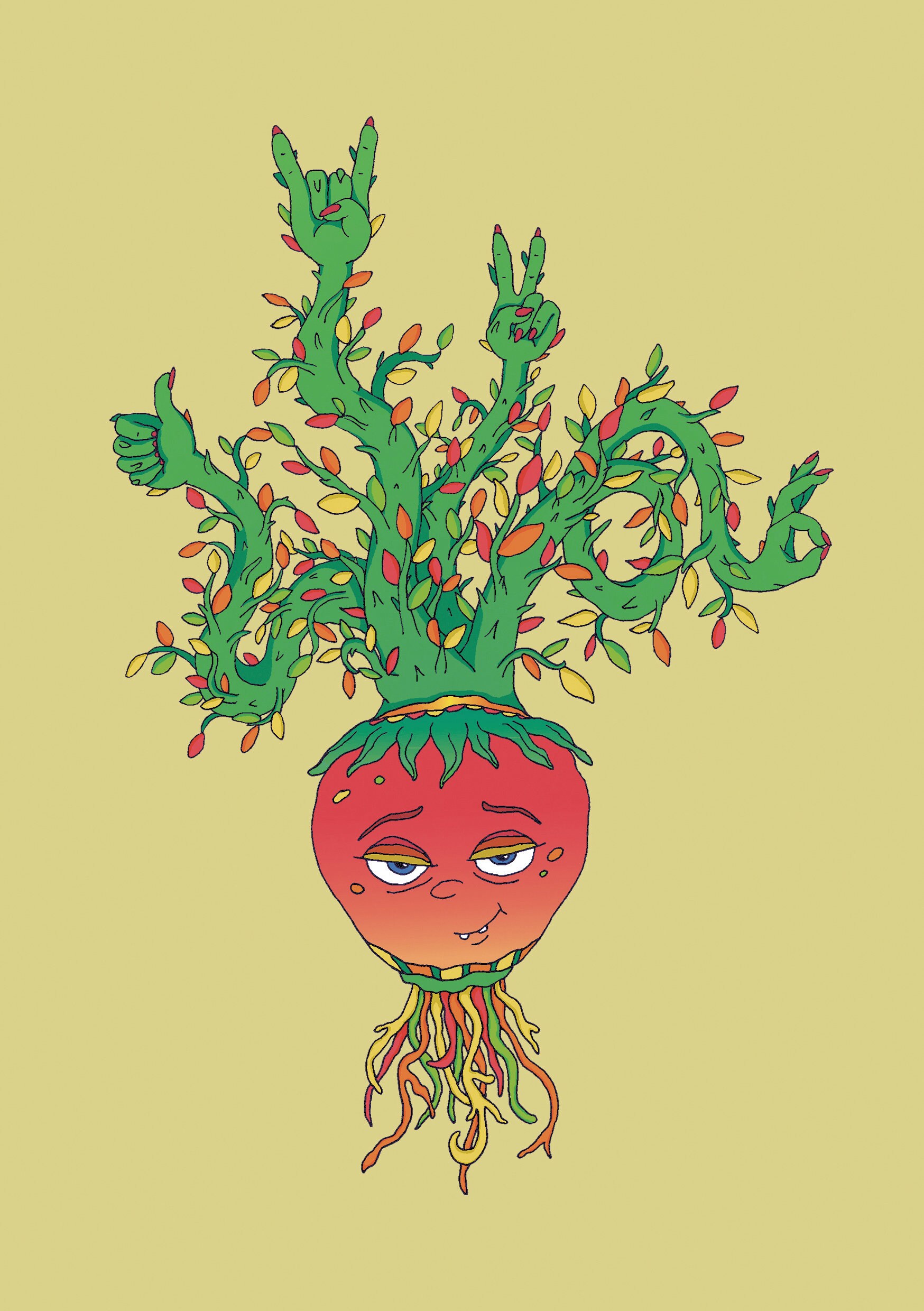 Art Print Rad-ish Radish - Etsy