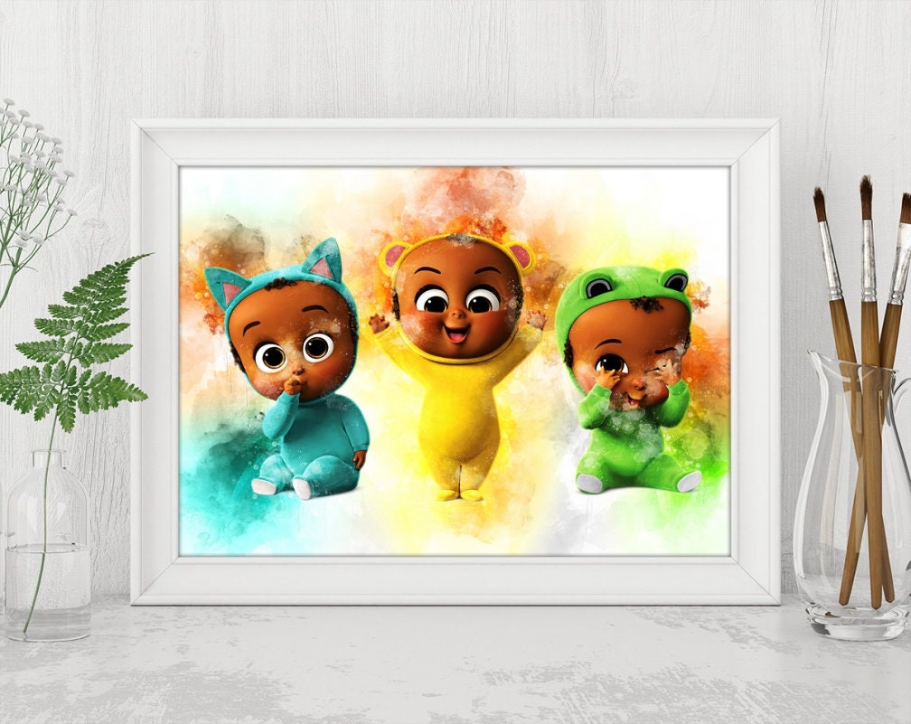 The Triplets Boss Baby Printable Art INSTANT DOWNLOAD Digital | Etsy