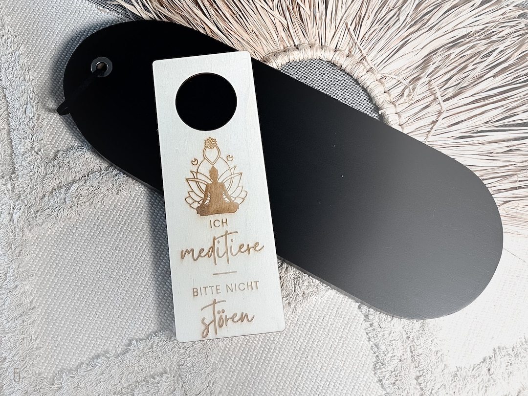 Do Not Disturb I Am Meditating Door Sign Pendant, Do Not Disturb Sign ...