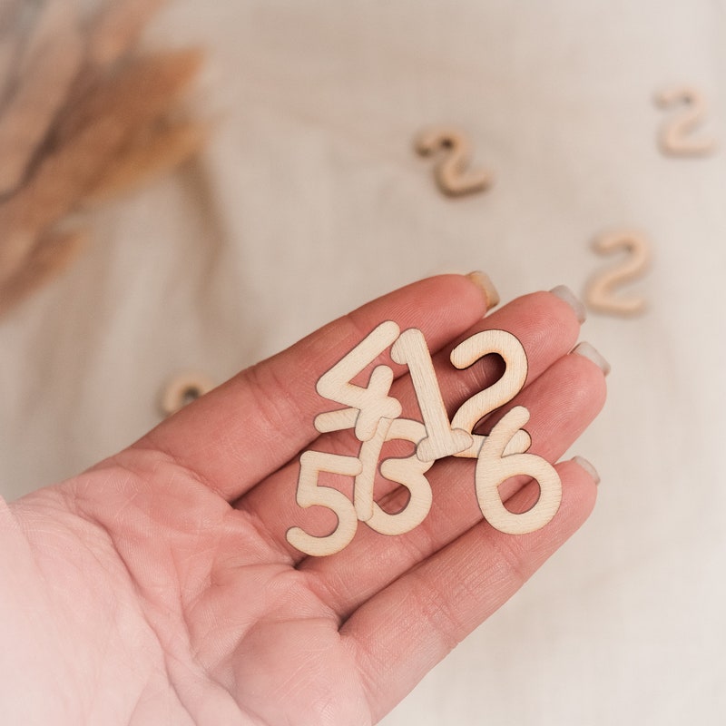 Wooden Numbers - Etsy