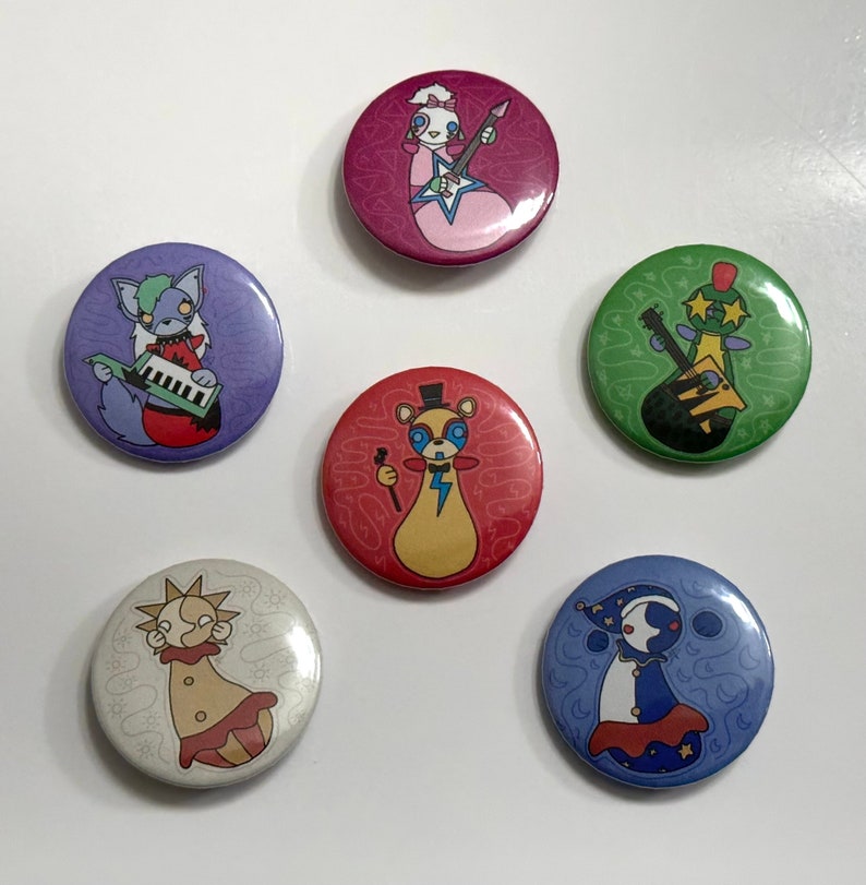FNAF Security Breach Pin-back Buttons - Etsy