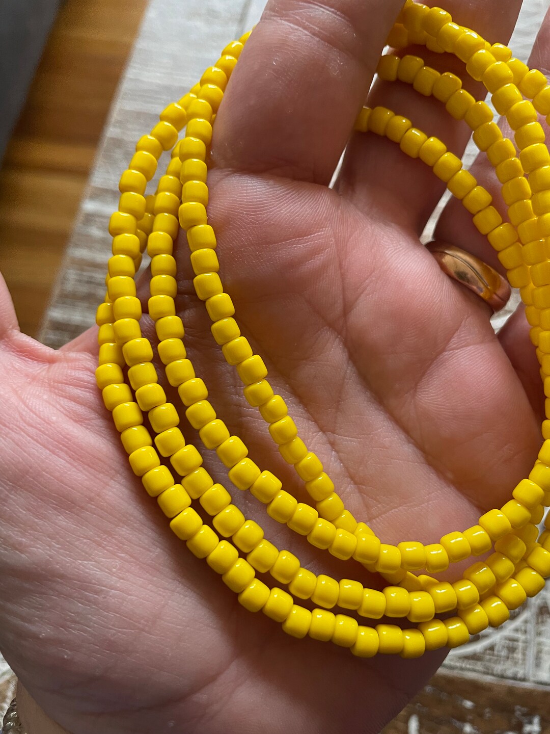 Orisa Osun/oshun Isese Worship Traditional Style Ileke - Etsy