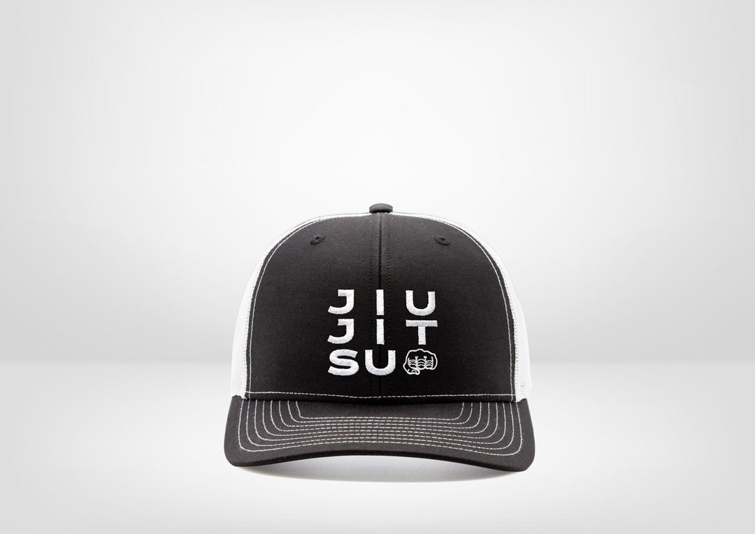 Jiujitsu BJJ Hat Brazilian Jiujitsu Trucker Cap - Fist Bump Design in ...