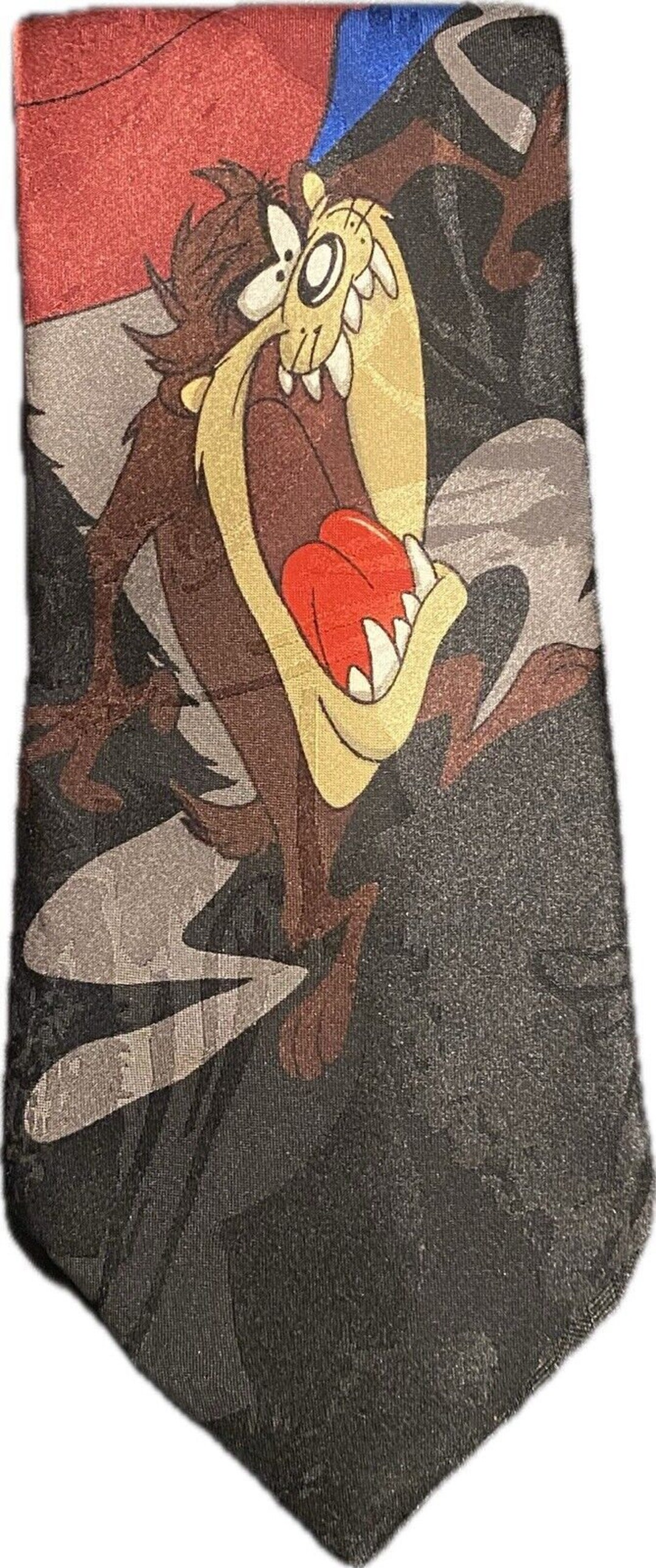Vintage 1994 Tazmanian Devil Taz Classic Necktie 60" Long Black ...