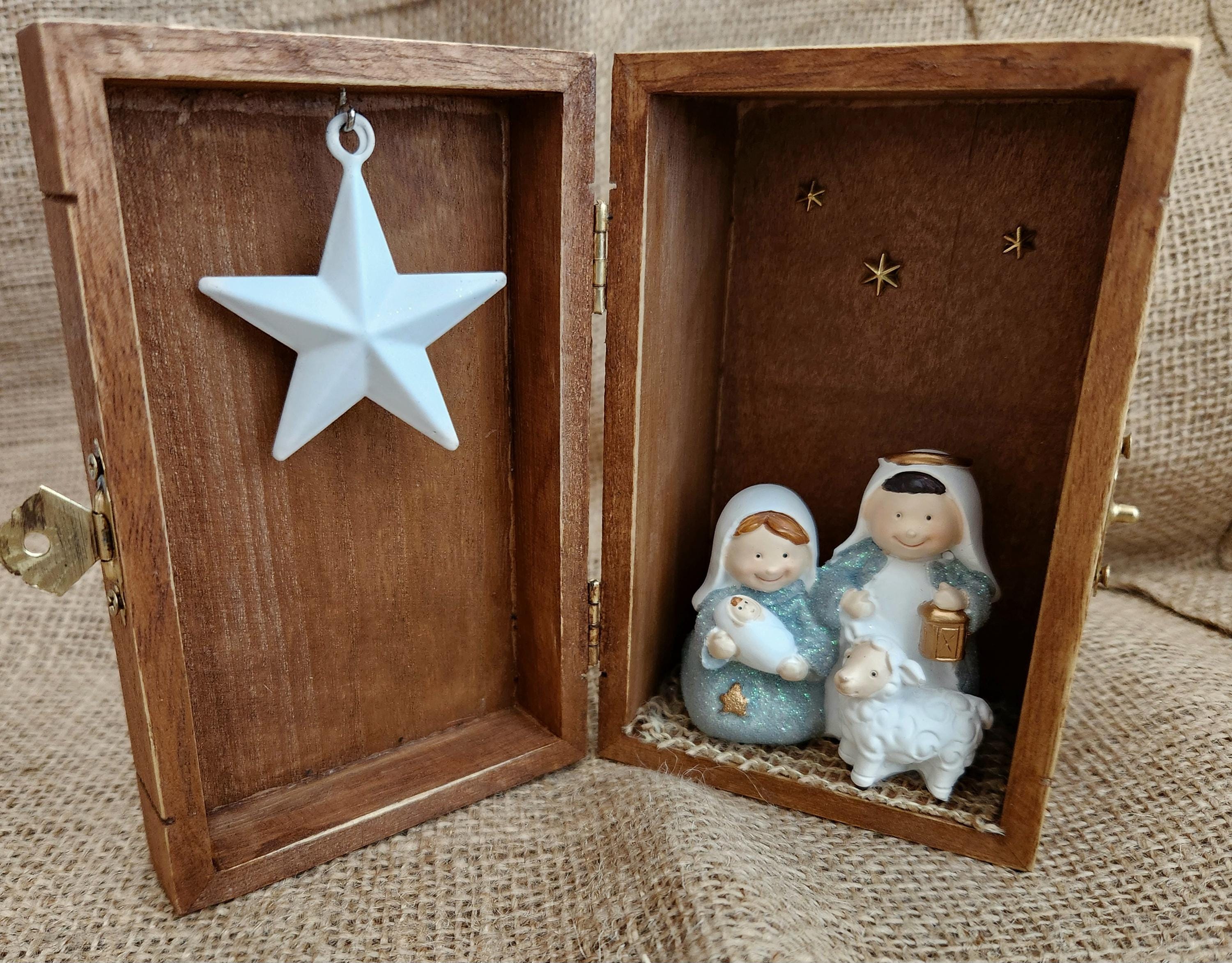 Nativity in a Box, Minimalist Nativity,nativity Set, All Year Long ...