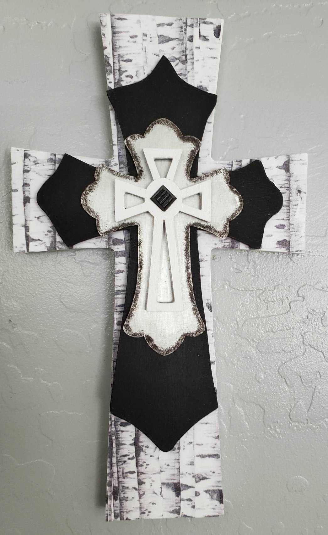 Large Cross, Wall Cross, Wooden Cross, Woodsy Cross, Cross Wall Hanging ...