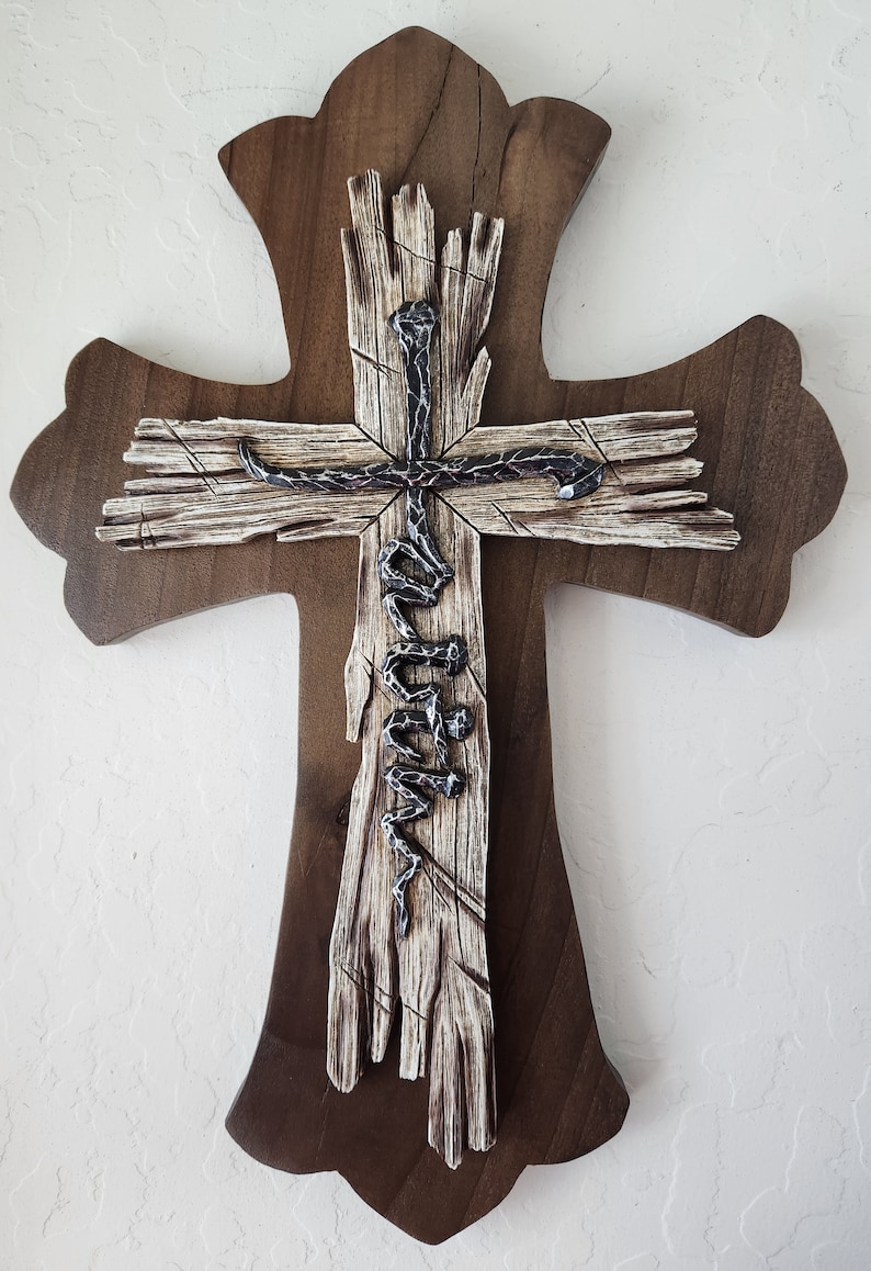 Extra Large Cross, Rugged Cross, Faith Cross, Rustic Cross, Cross Wall ...