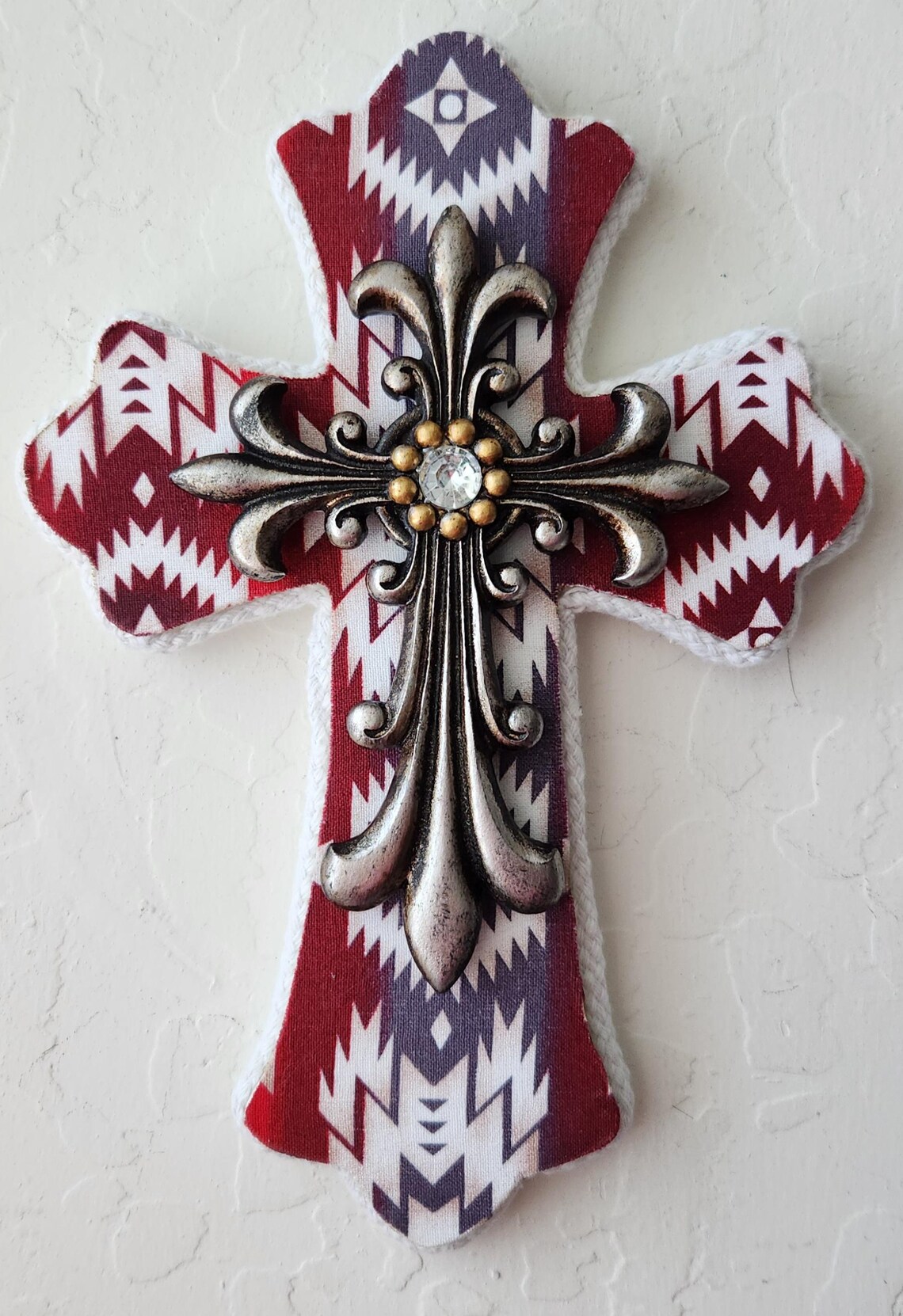 Small Wall Cross, Fabric Cross, Wall Cross, Hanging Wall Cross ...