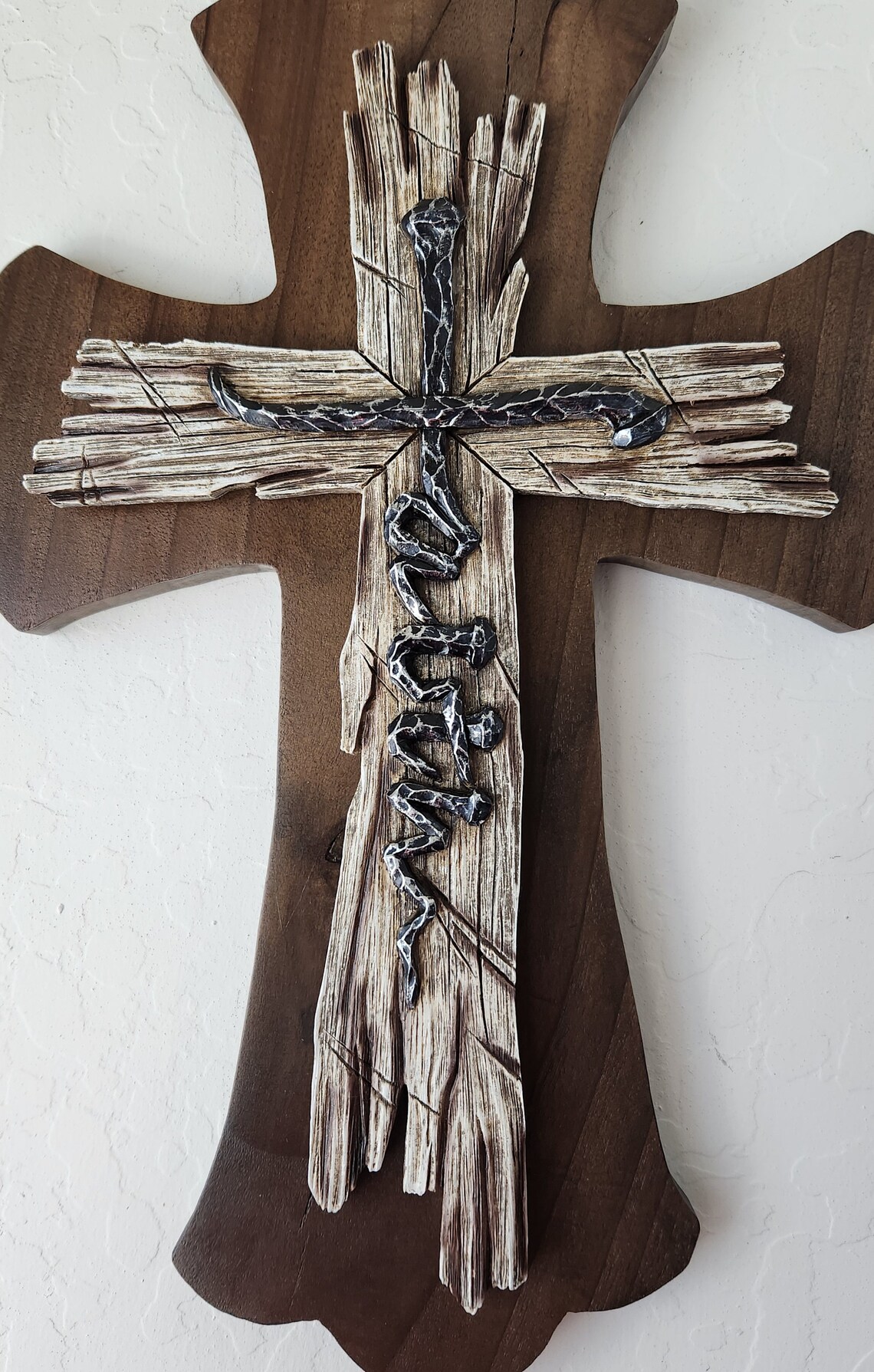 Extra Large Cross, Rugged Cross, Faith Cross, Rustic Cross, Cross Wall ...