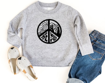 Peace Sign Sweater - Etsy