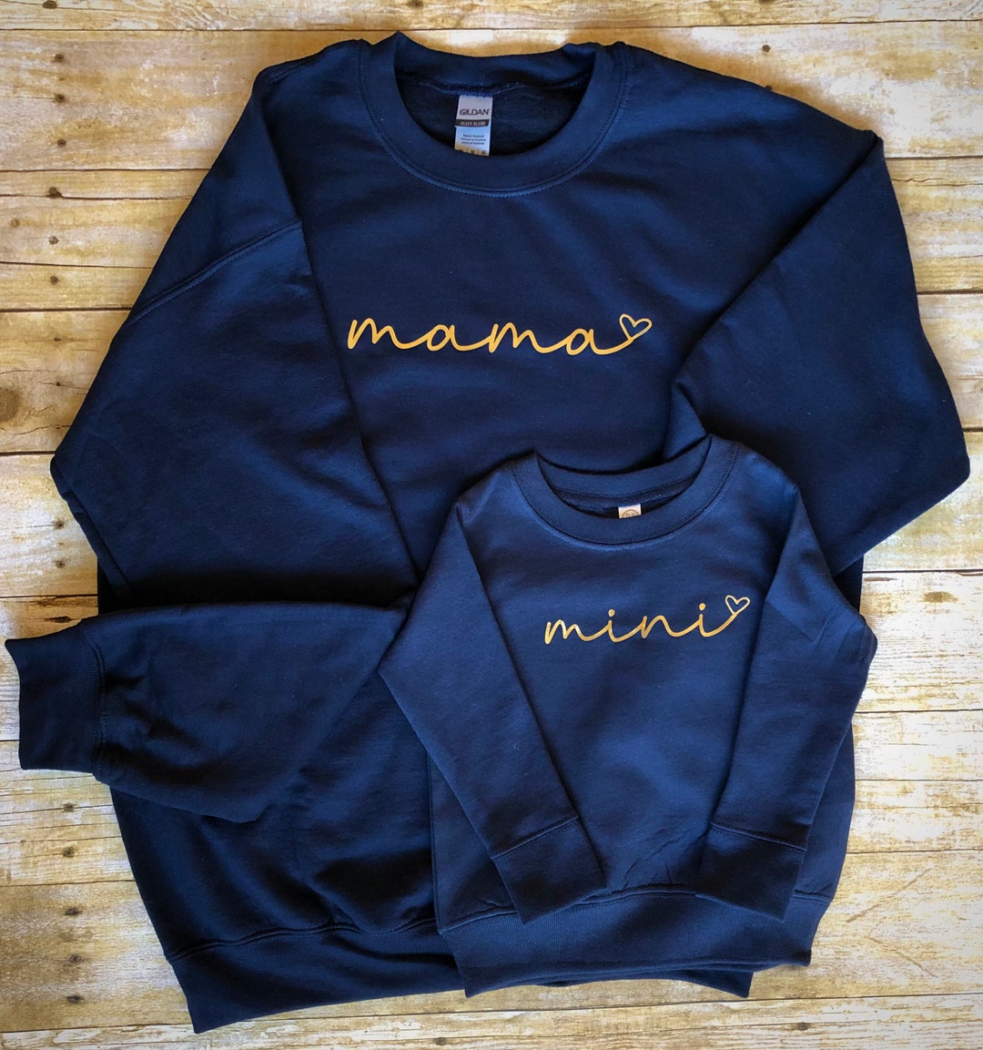Mama and Mini Matching Pullover Sweatshirts , Mom and Daughter Matching ...