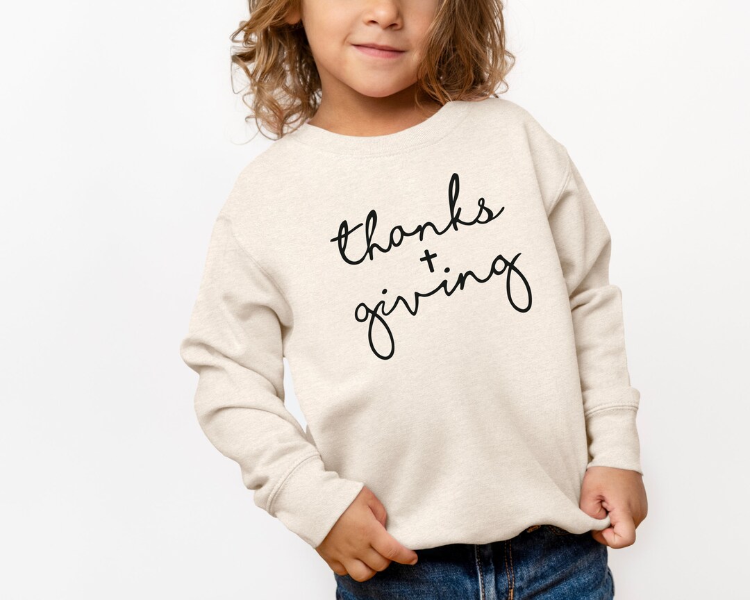 Girls Thanksgiving Shirt, Boys Thanksgiving Sweater, Toddler Sweatshirt ...