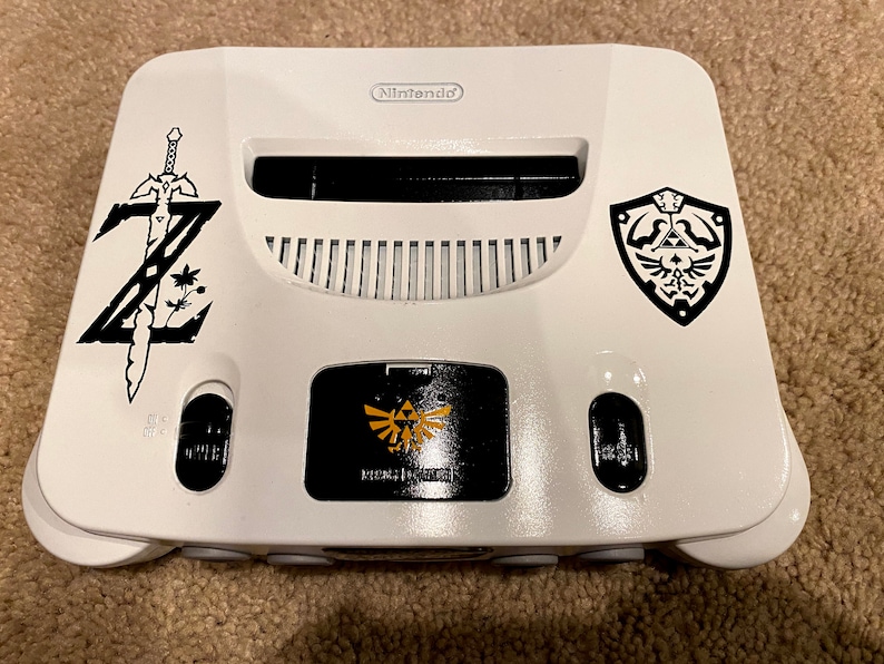 CUSTOM MODDED Nintendo 64 N64 console Legend of ZELDA themed | Etsy