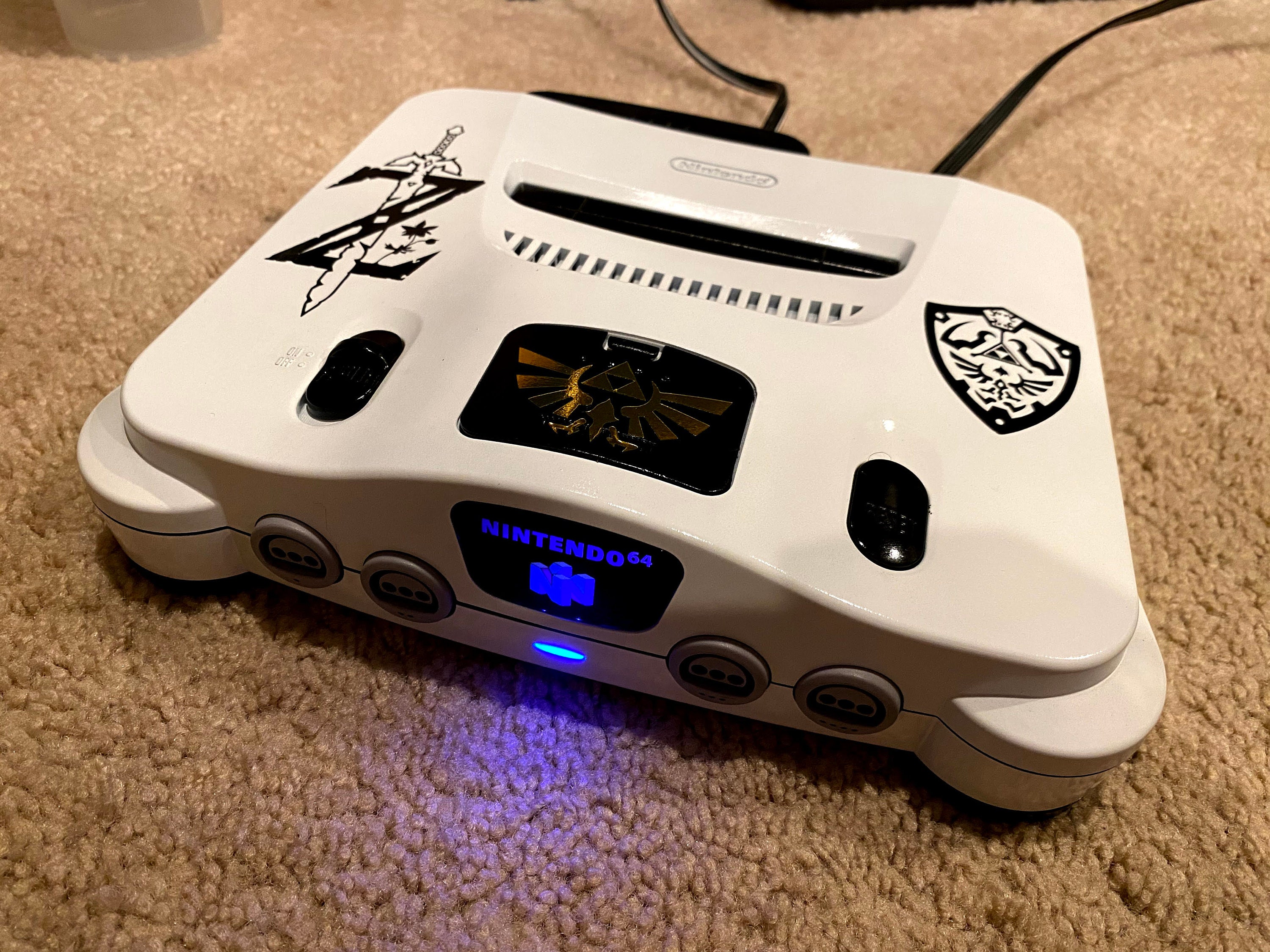 CUSTOM MODDED Nintendo 64 N64 console Legend of ZELDA themed | Etsy