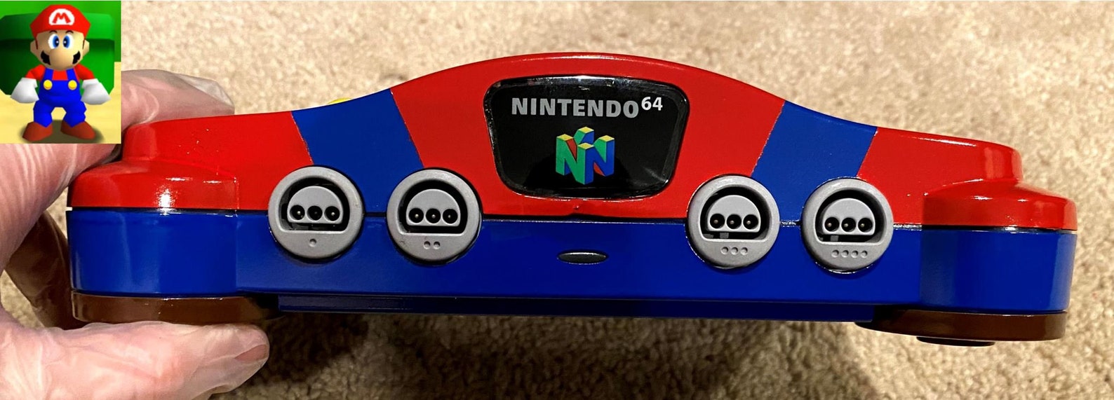 CUSTOM MODDED Nintendo 64 N64 console Super Mario 64 themed | Etsy