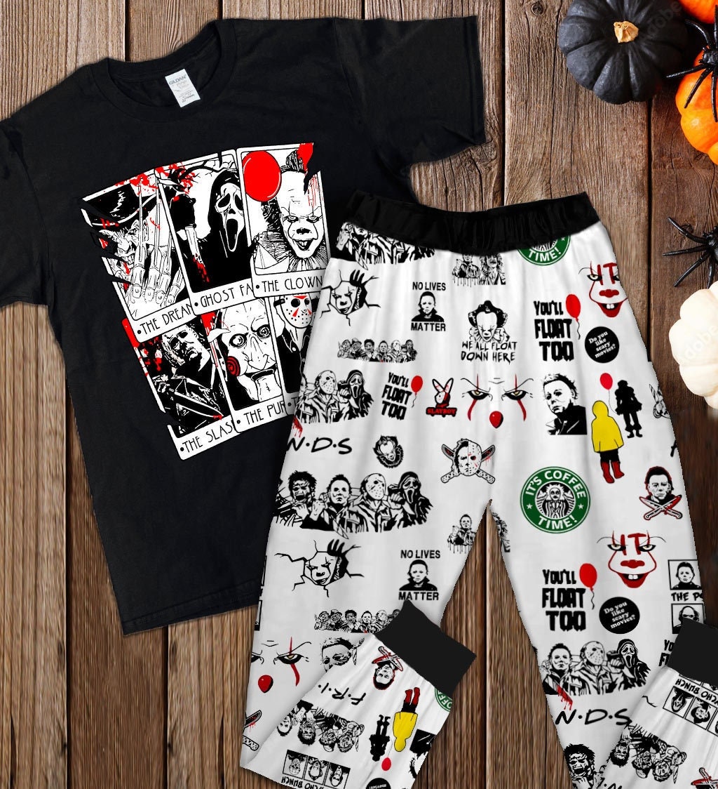 Horror Movie Characters Bundle Pajamas Set Horror Characters - Etsy