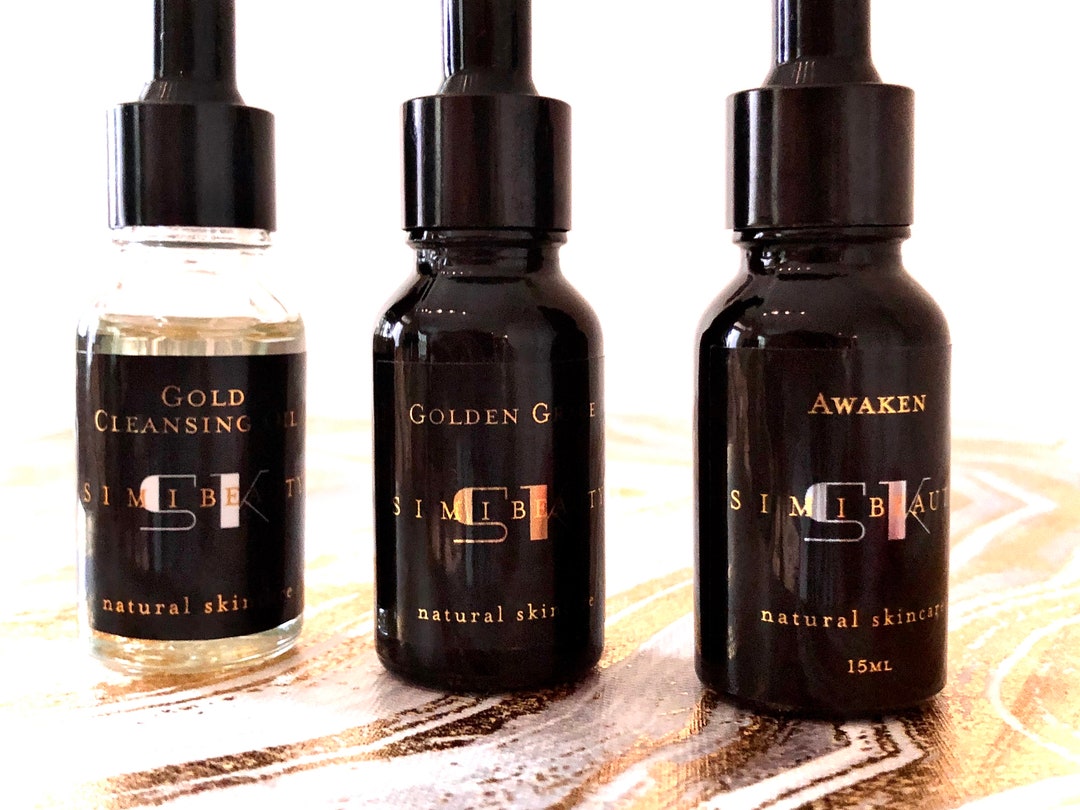 Simi SK Beauty Natural Luxury Skincare Travel Set. Features 24K Gold ...