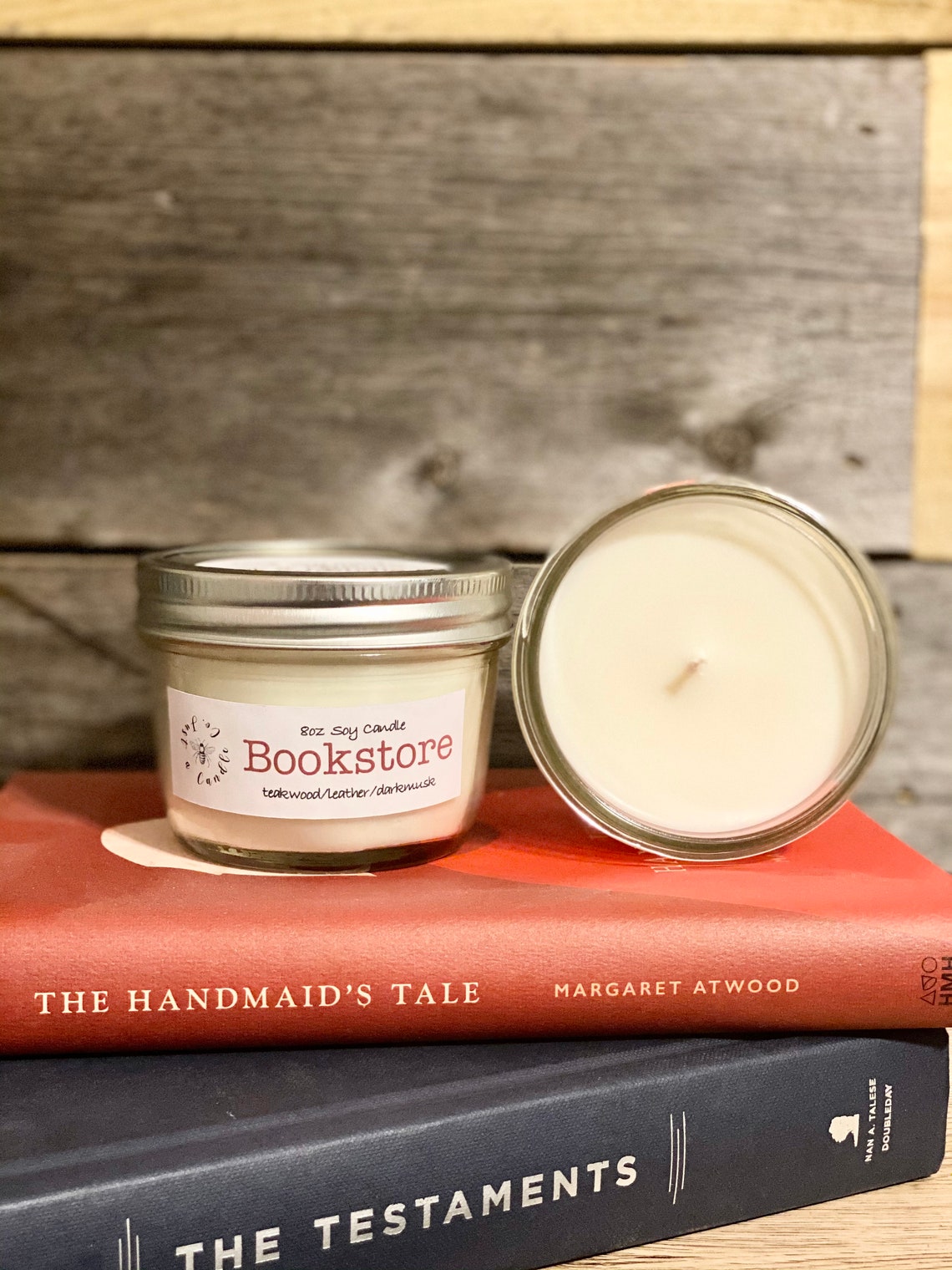 BookStore Candle Book Candle Library Scented Soy Candle | Etsy