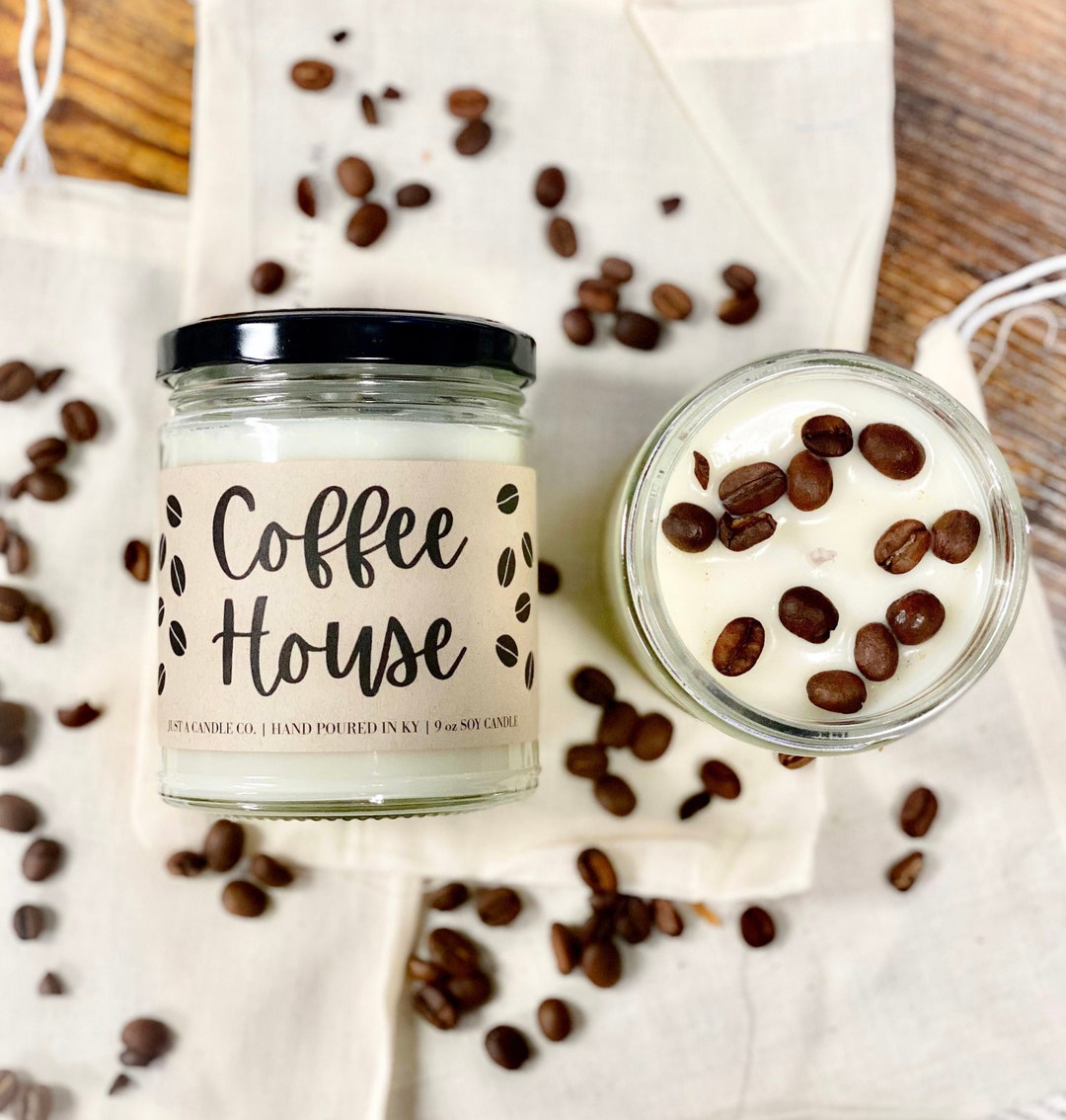 Coffee House Soy Candle Coffee Bar Decor Coffee Scented Candle - Etsy
